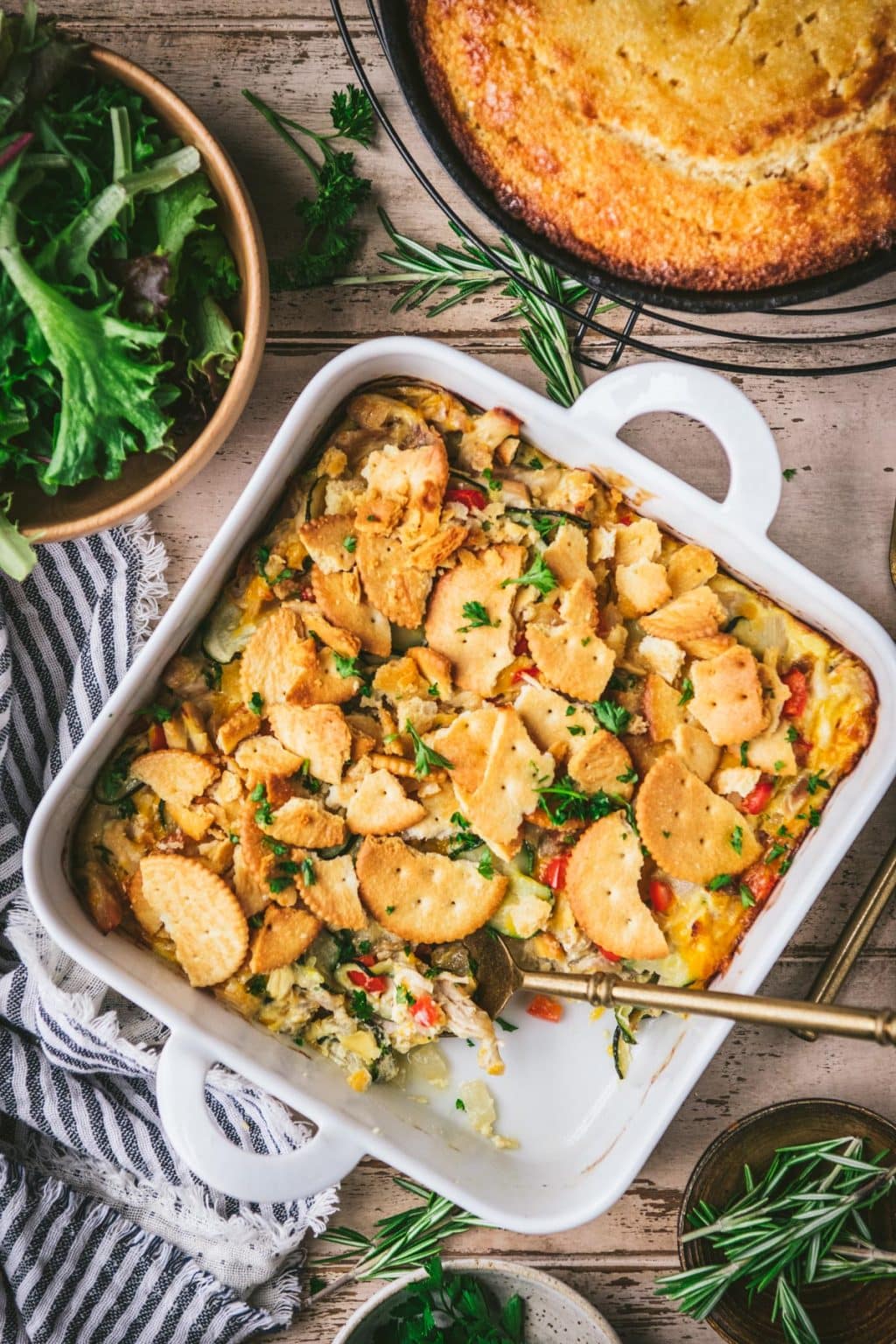 Southern Chicken Zucchini Casserole - The Seasoned Mom