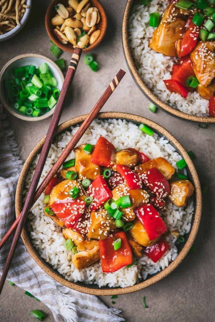 Chicken and Bell Pepper Stir Fry - The Seasoned Mom