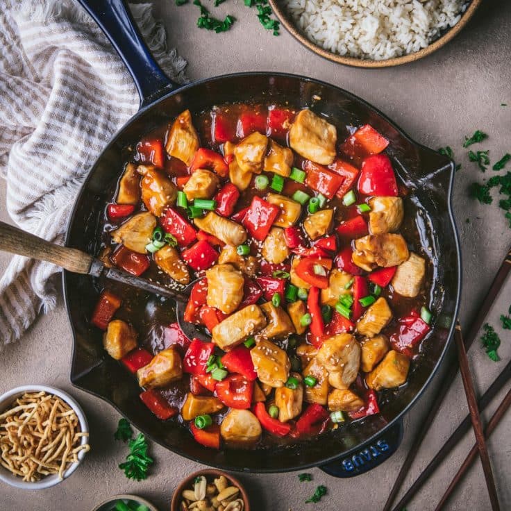 Chicken and Bell Pepper Stir Fry - The Seasoned Mom