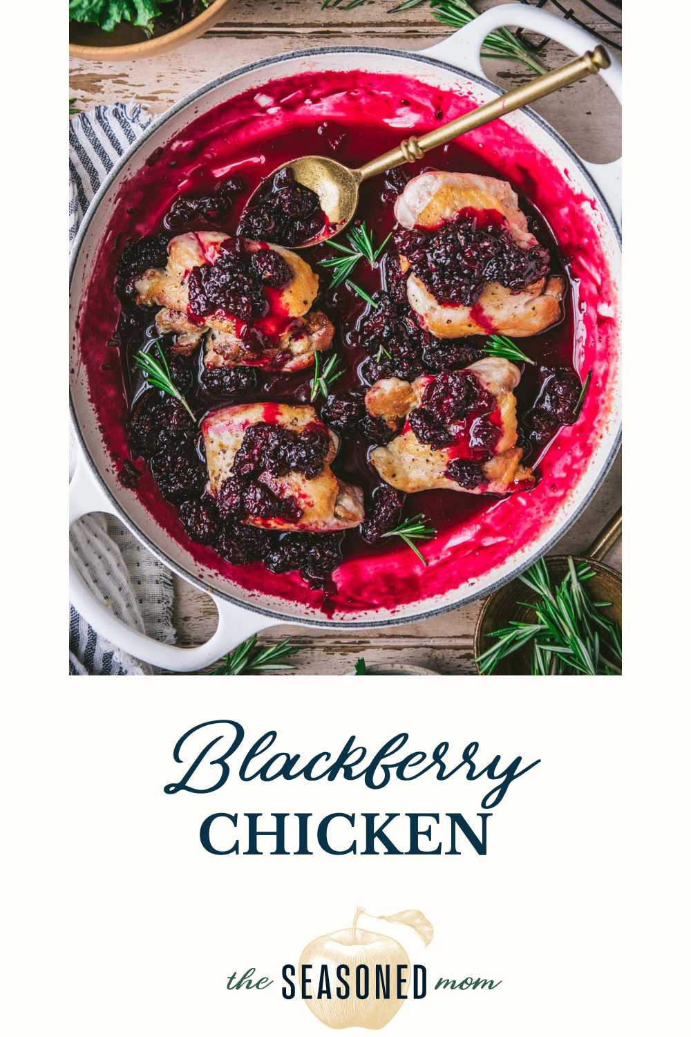 One-Skillet Blackberry Chicken - The Seasoned Mom