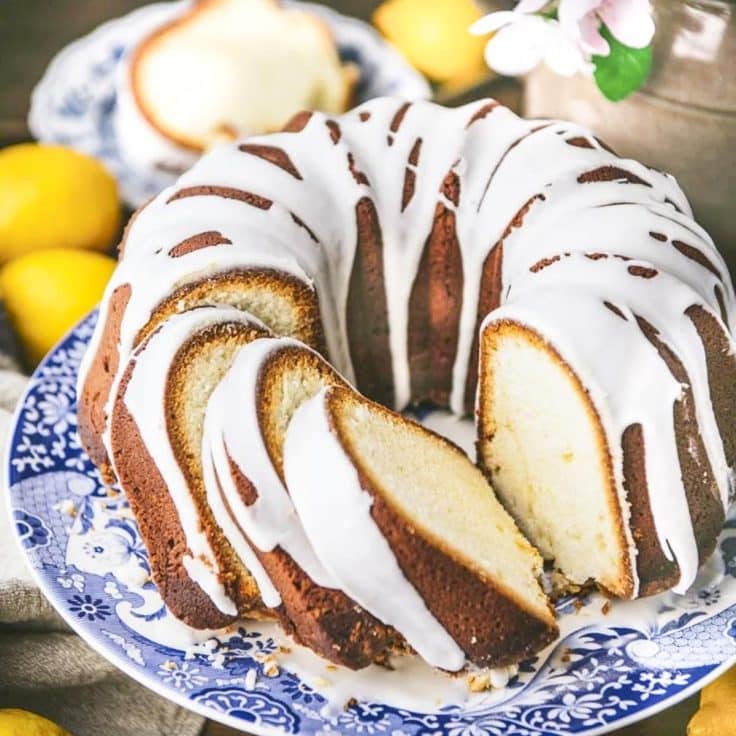Southern Lemon Cream Cheese Pound Cake from Scratch - The Seasoned Mom