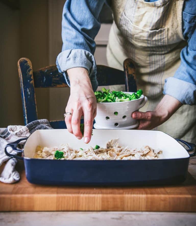 Cheddar Chicken Broccoli Lasagna Recipe - The Seasoned Mom