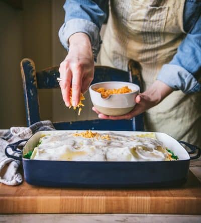 Cheddar Chicken Broccoli Lasagna Recipe - The Seasoned Mom
