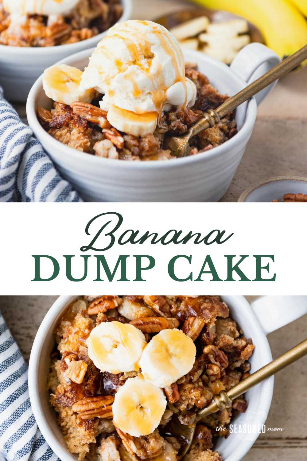 Easy Banana Dump Cake - The Seasoned Mom