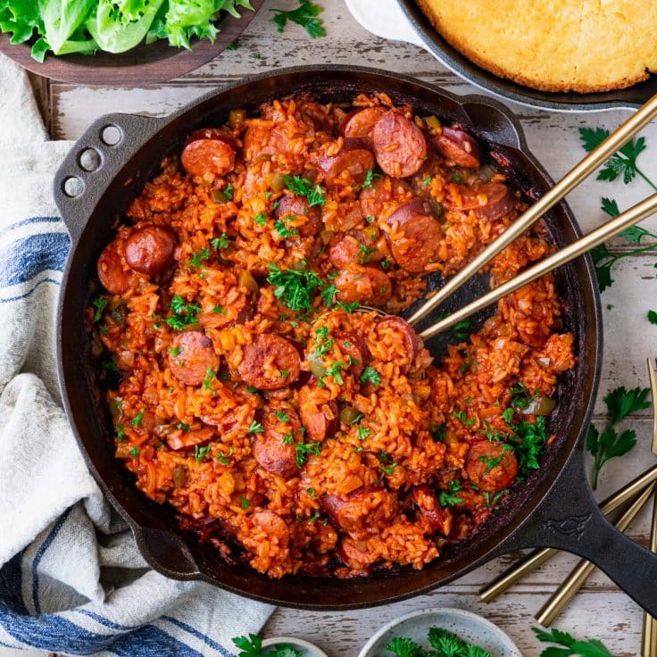 Chicken and Sausage Jambalaya - The Seasoned Mom