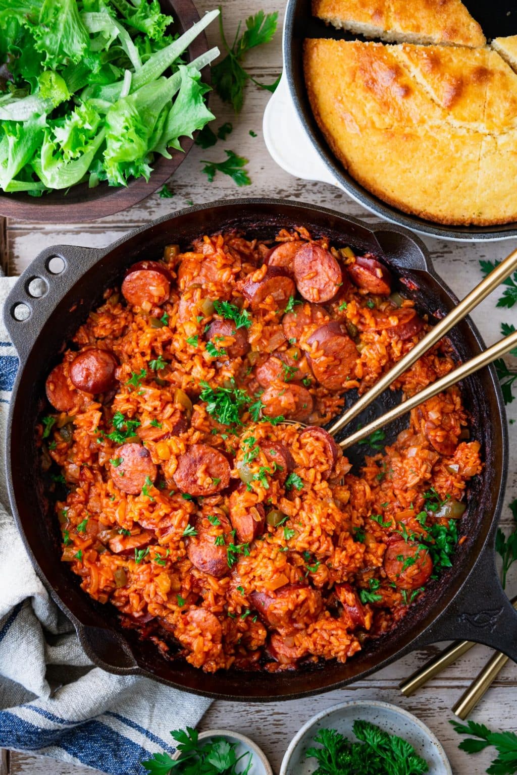 One Pan Smoked Sausage and Rice - The Seasoned Mom