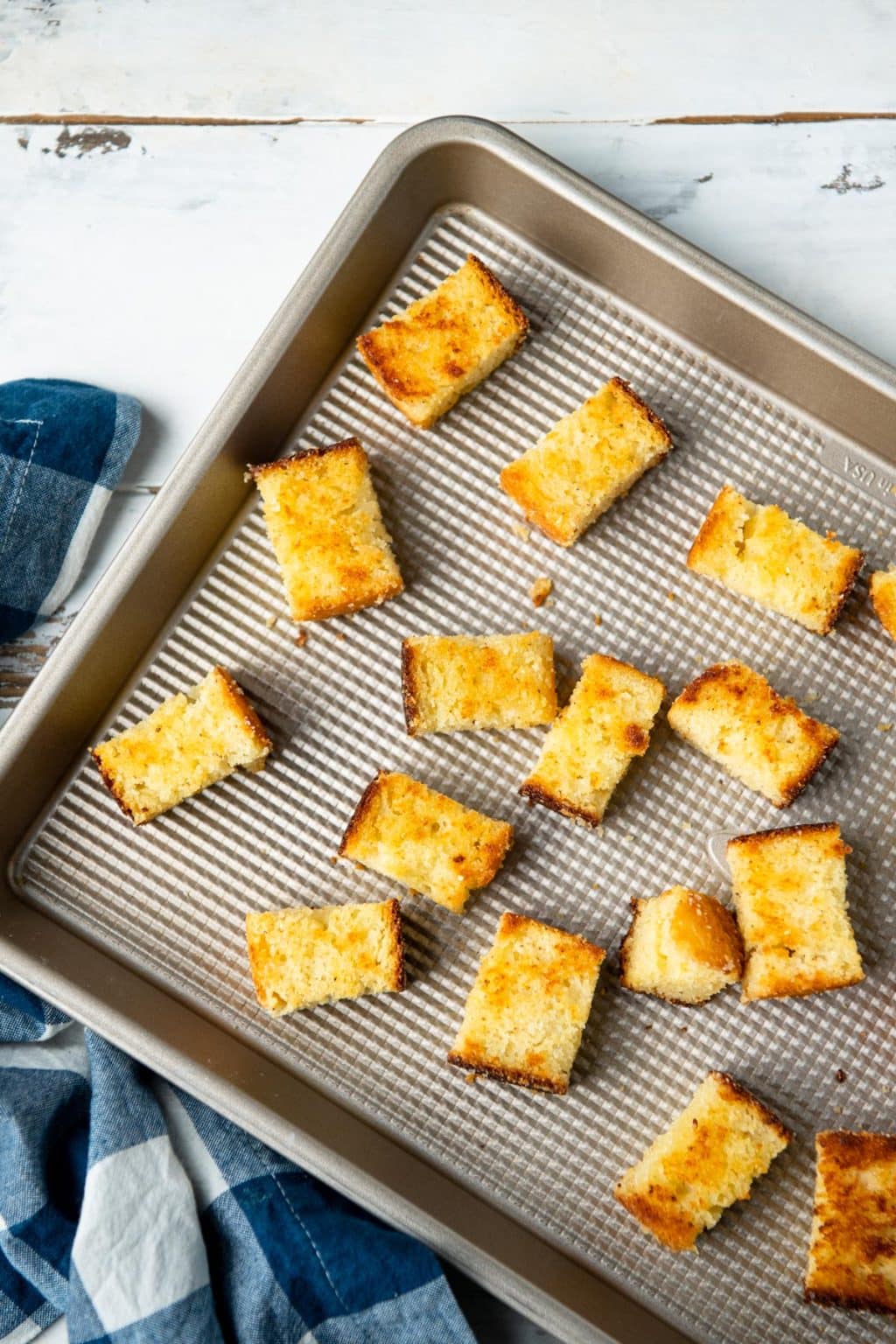Cornbread Croutons - The Seasoned Mom
