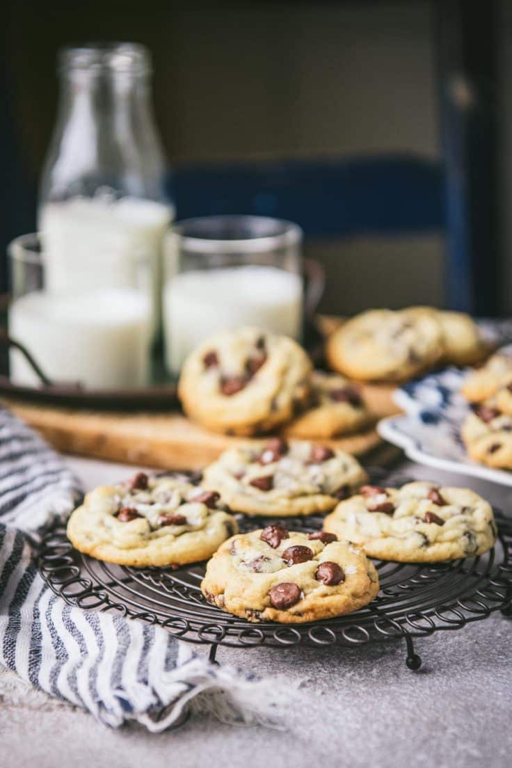 Salted Chocolate Chip Cookies - The Seasoned Mom
