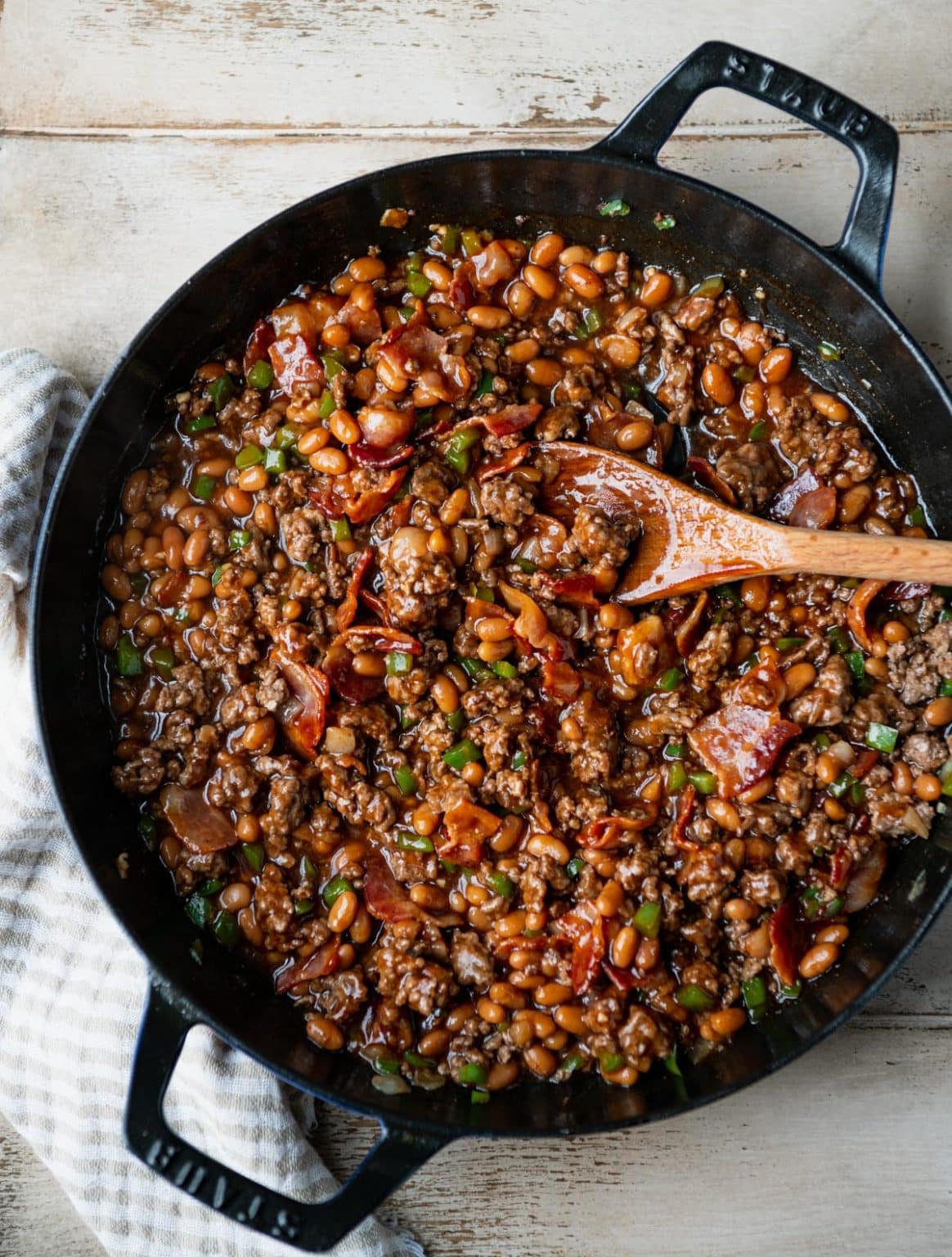 BBQ Ground Beef Cornbread Casserole - The Seasoned Mom