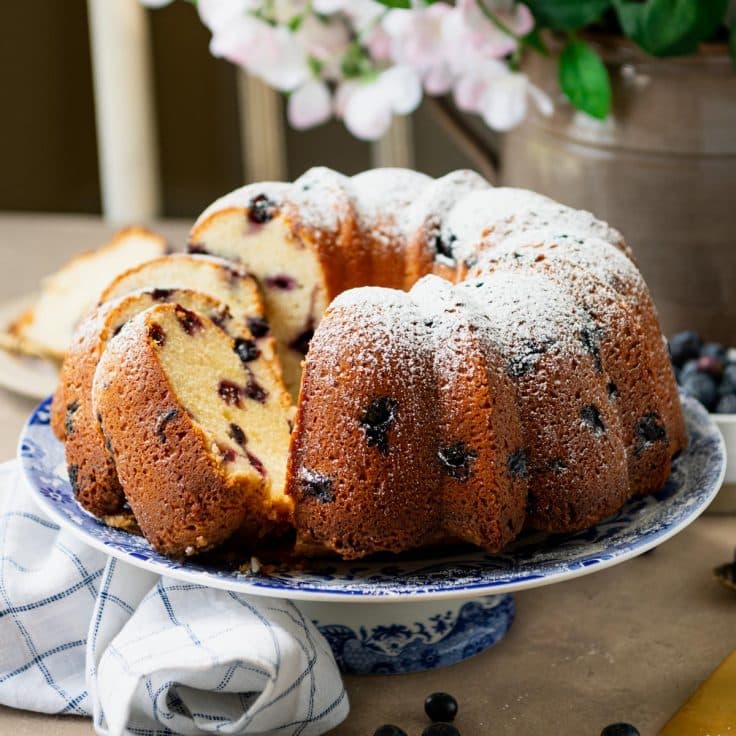 Southern Blueberry Pound Cake