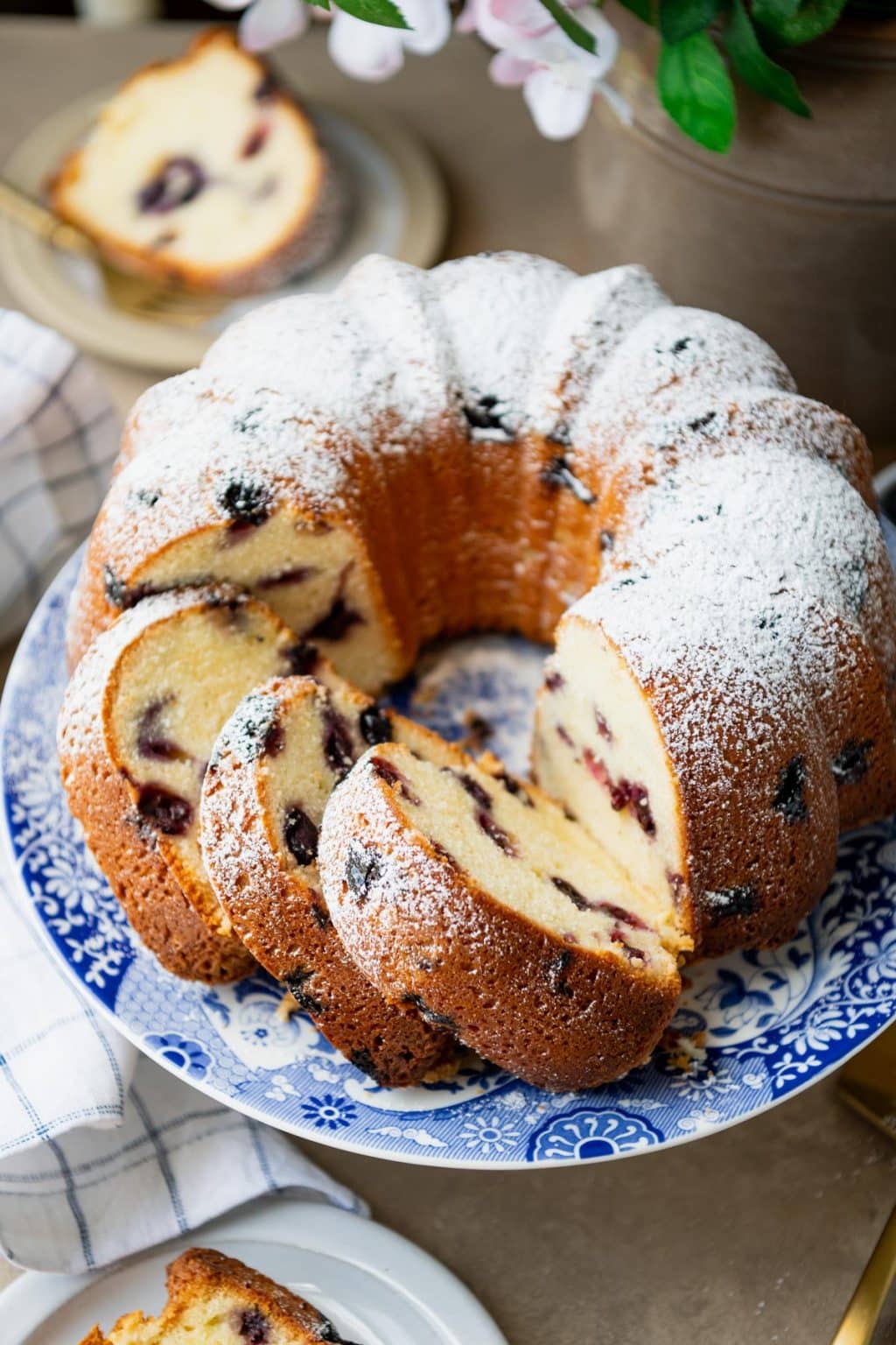 Southern Blueberry Pound Cake