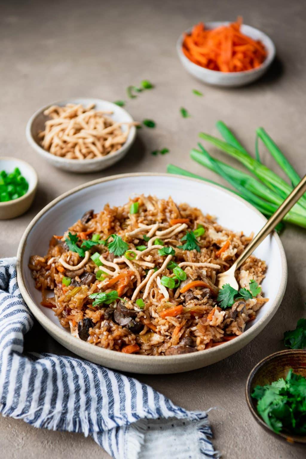 Dump-and-Bake Egg Roll Casserole - The Seasoned Mom