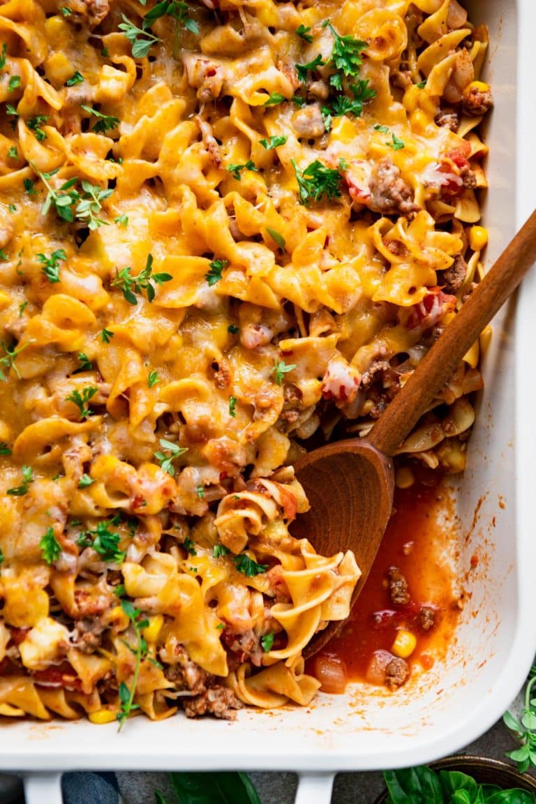 Ground Beef and Corn Casserole - The Seasoned Mom