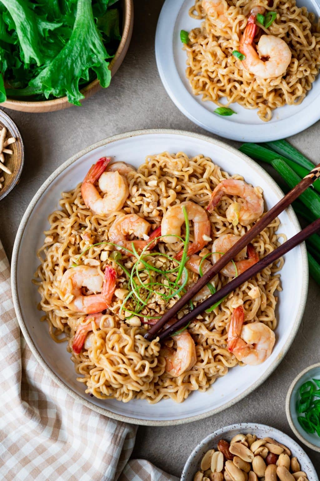 15-Minute Shrimp Ramen with Peanut Sauce - The Seasoned Mom