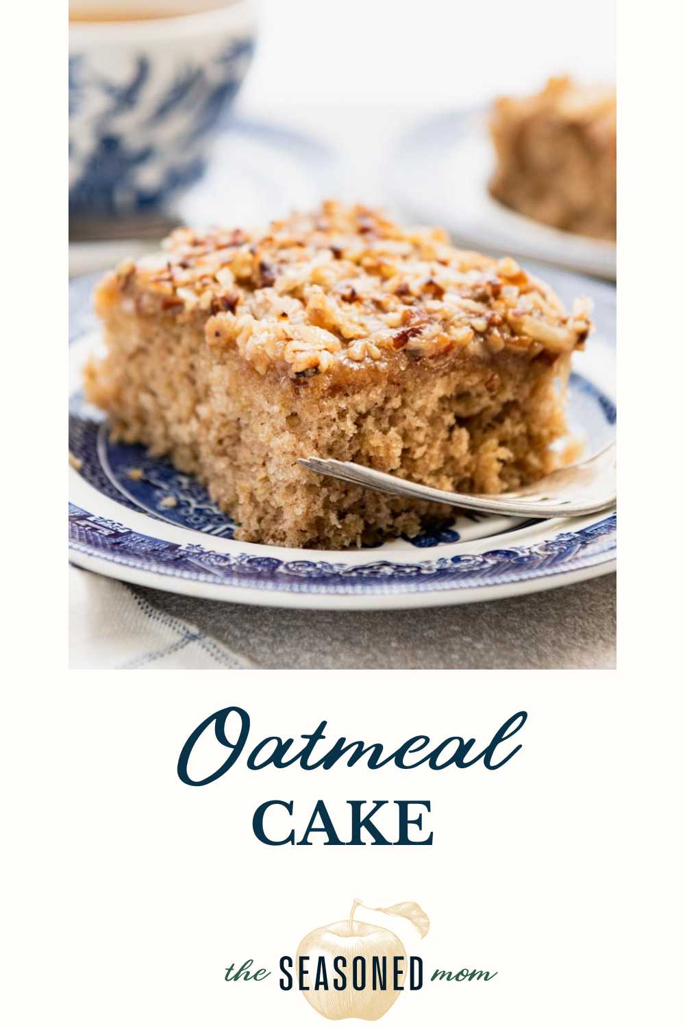 Oatmeal Cake with Coconut Pecan Frosting - The Seasoned Mom