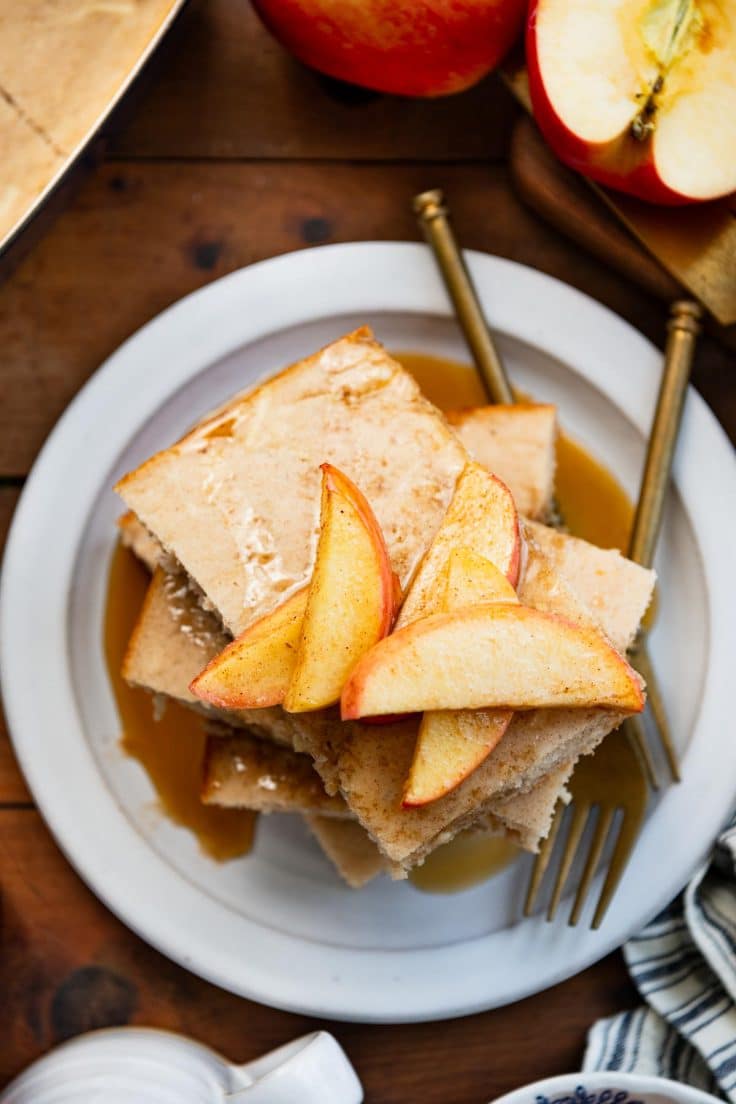 The Easiest Baked Apple Pancakes - The Seasoned Mom