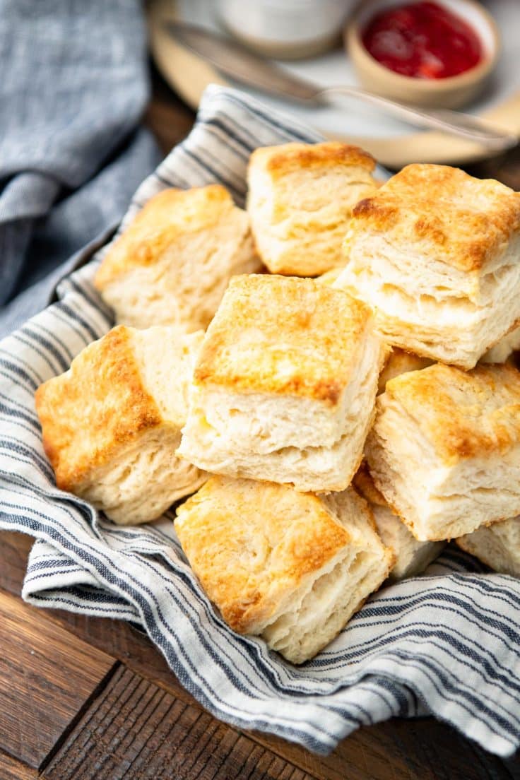 Flaky Biscuits {a Farmhouse Favorite!} - The Seasoned Mom