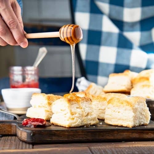 Flaky Biscuits (a Farmhouse Favorite!) - The Seasoned Mom