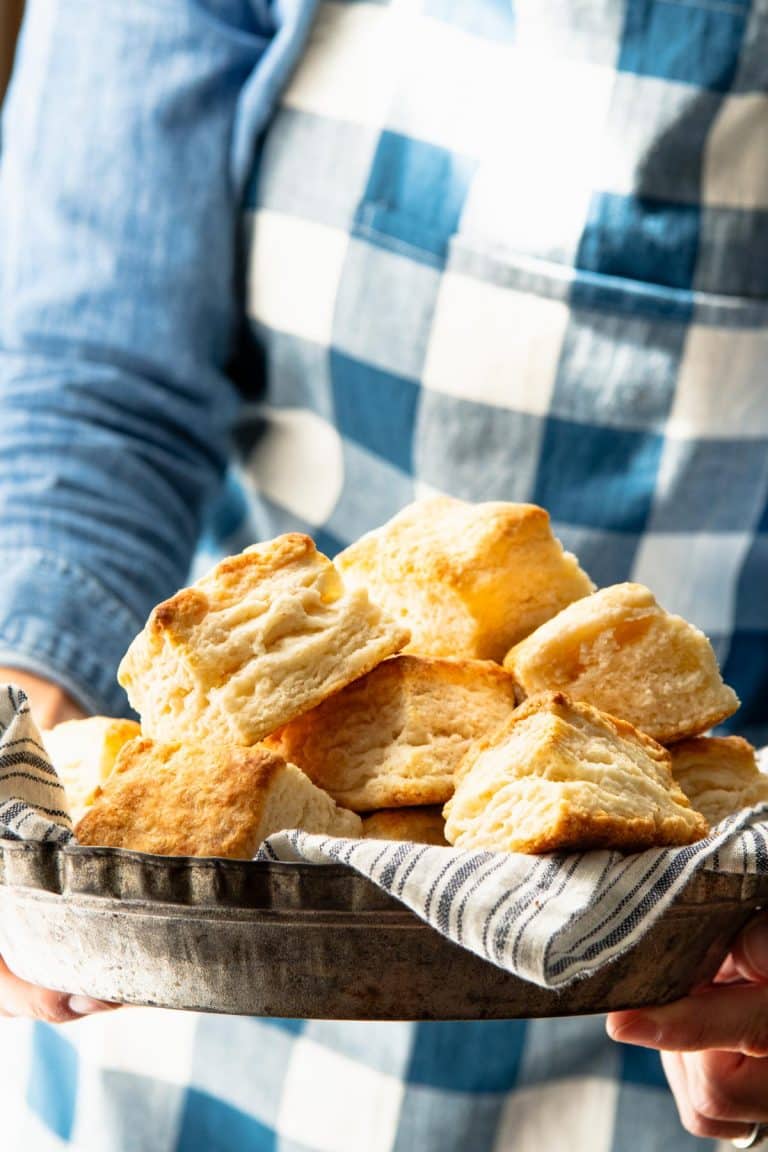 Flaky Biscuits (a Farmhouse Favorite!) - The Seasoned Mom