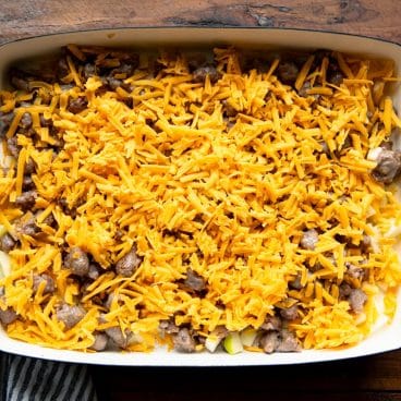 Maple Sausage and Apple Breakfast Bake - The Seasoned Mom