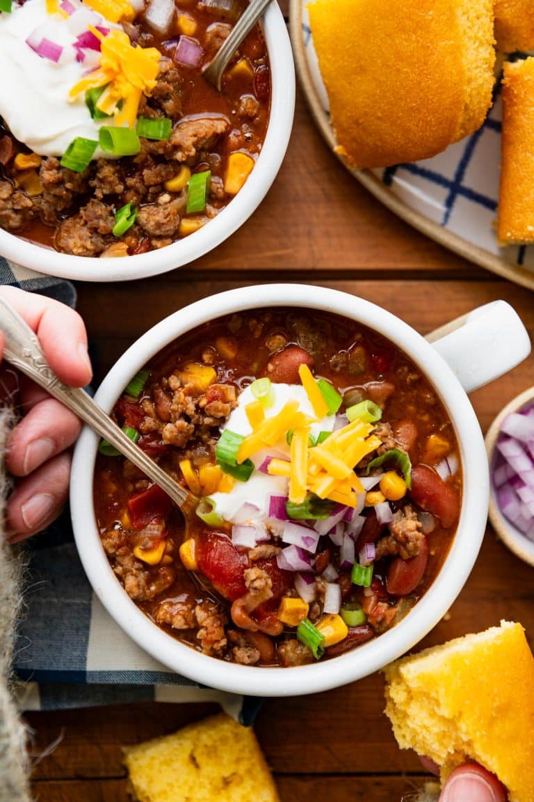 Pork Chili {Easy!} - The Seasoned Mom