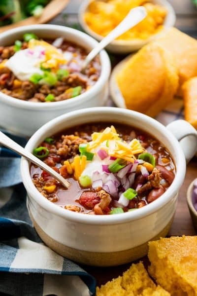 Pork Chili {Easy!} - The Seasoned Mom