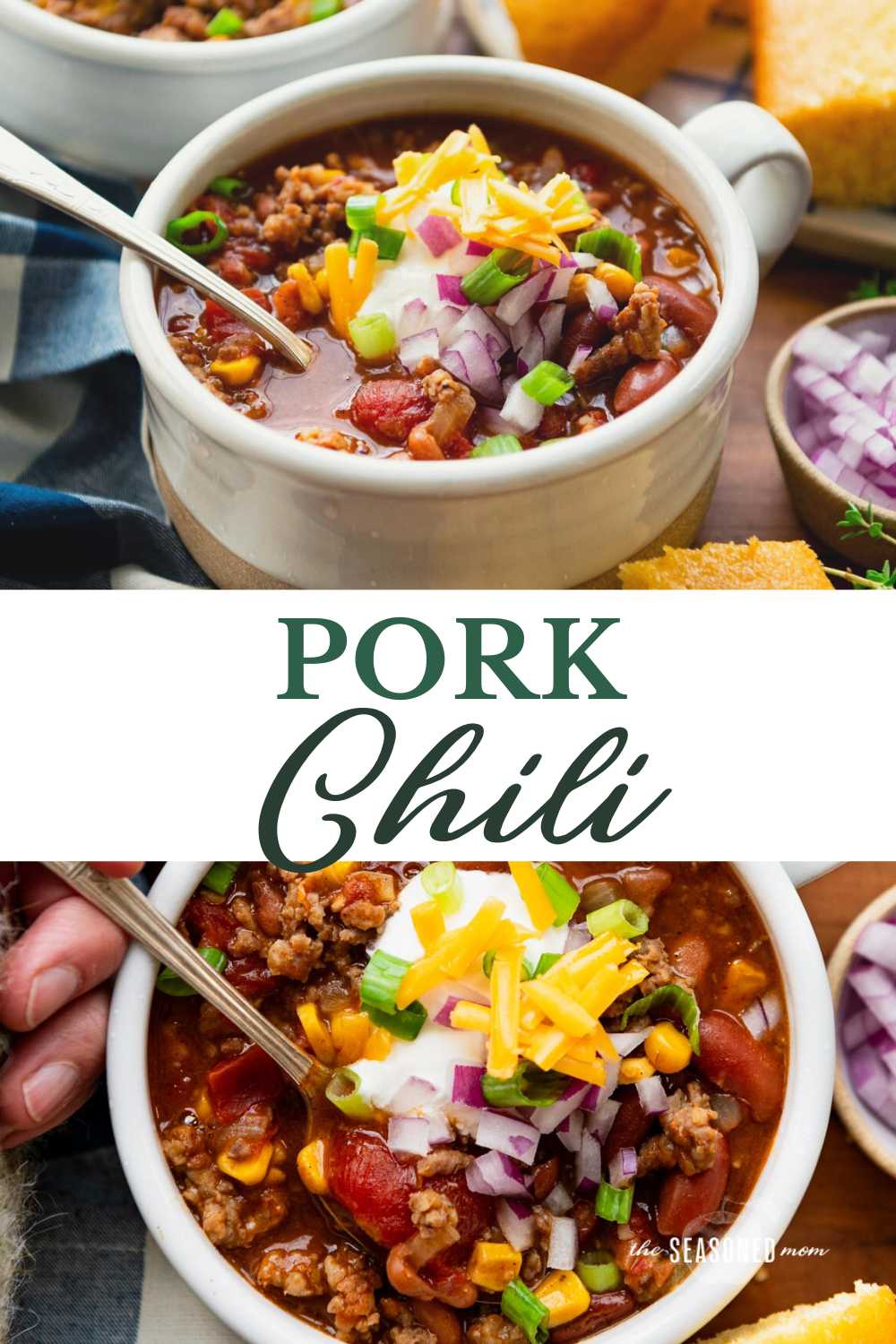 Pork Chili {Easy!} - The Seasoned Mom