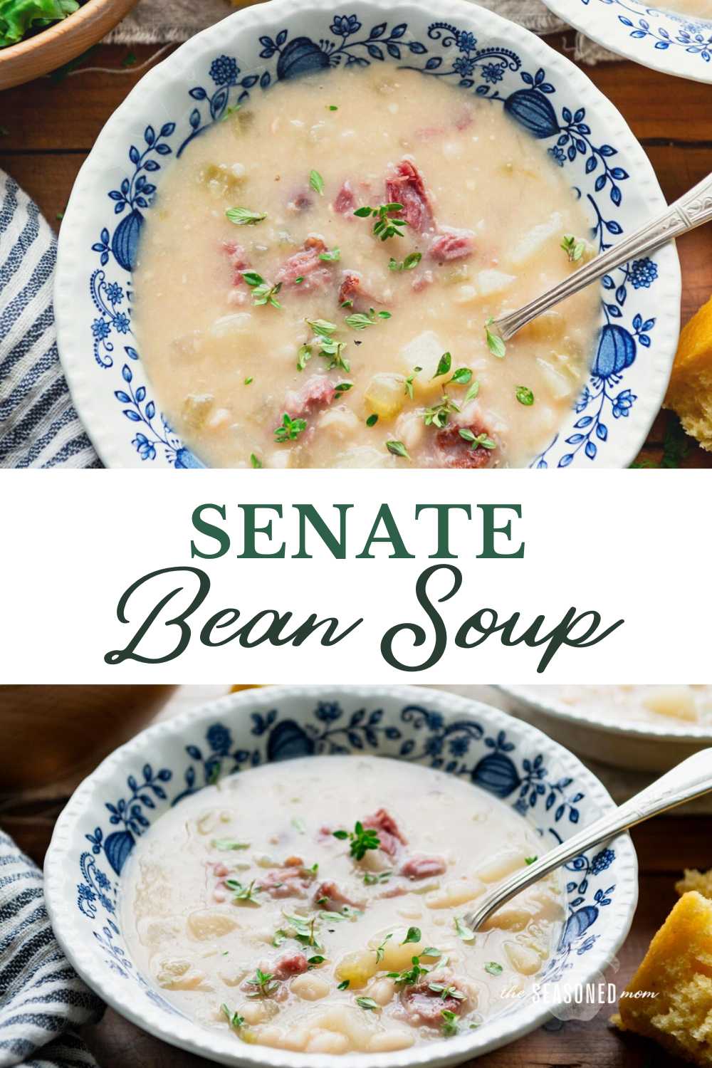 Senate Bean Soup {Navy Bean Soup} - The Seasoned Mom
