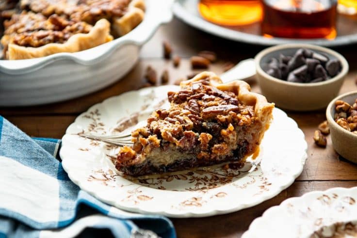 Kentucky Bourbon Chocolate Pecan Pie - The Seasoned Mom