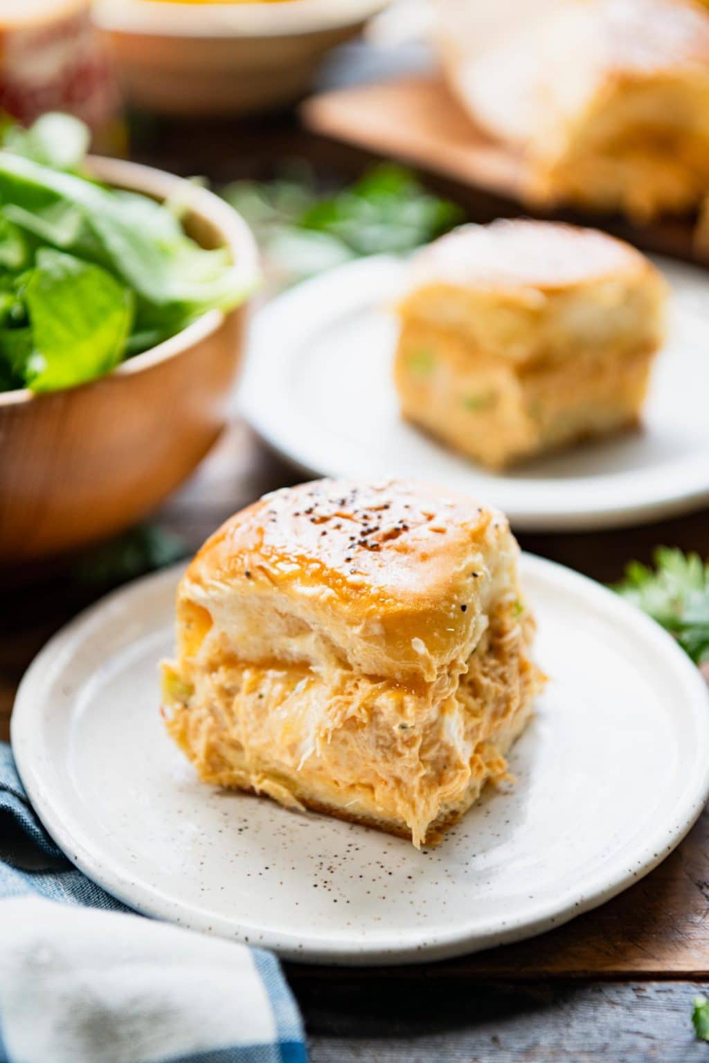 Buffalo Chicken Sliders - The Seasoned Mom