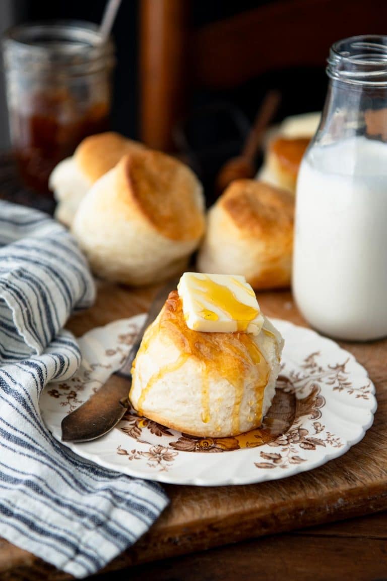 Cream Biscuits {Just 4 Ingredients!} - The Seasoned Mom