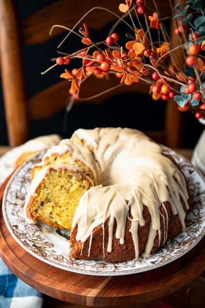 Maple Walnut Cake {with Cake Mix!} - The Seasoned Mom
