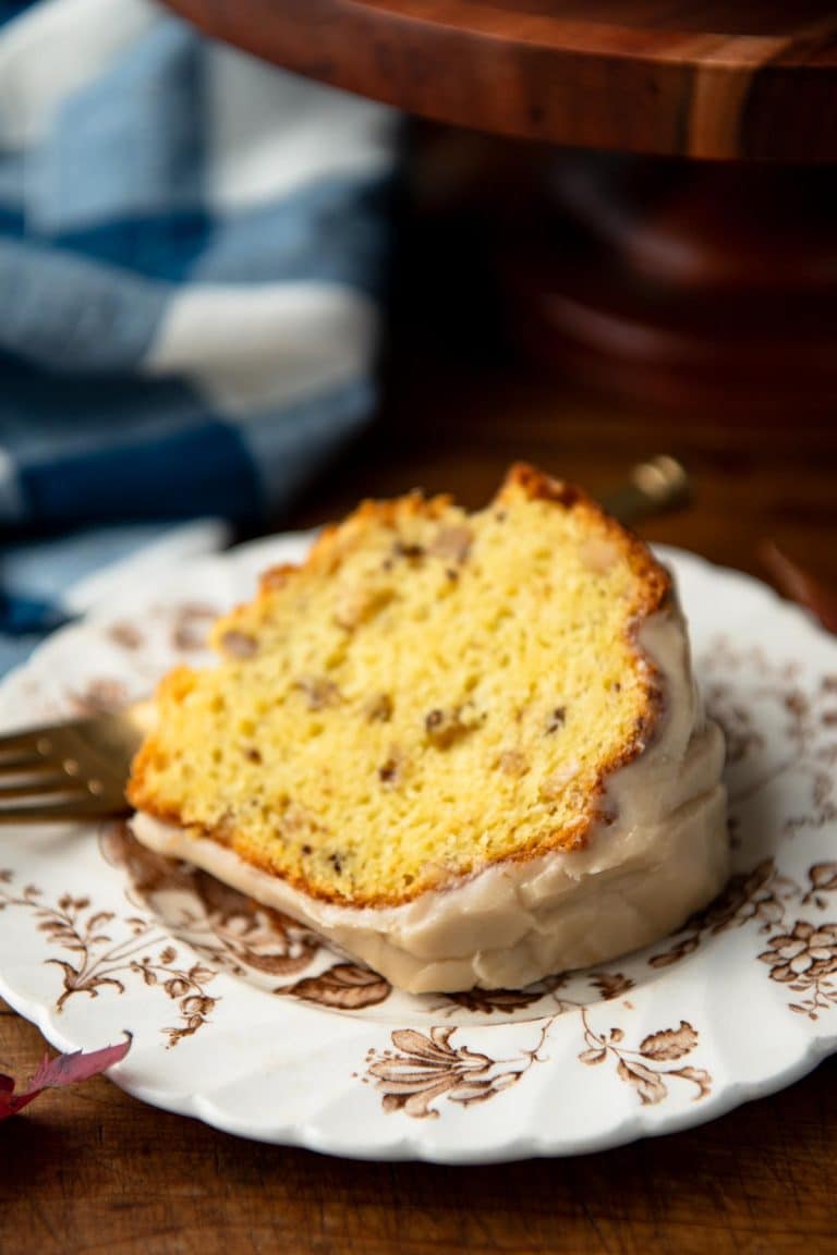 Maple Walnut Cake {with Cake Mix!} - The Seasoned Mom