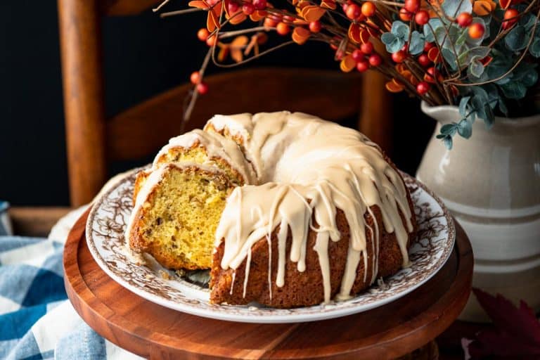 Maple Walnut Cake {with Cake Mix!} - The Seasoned Mom