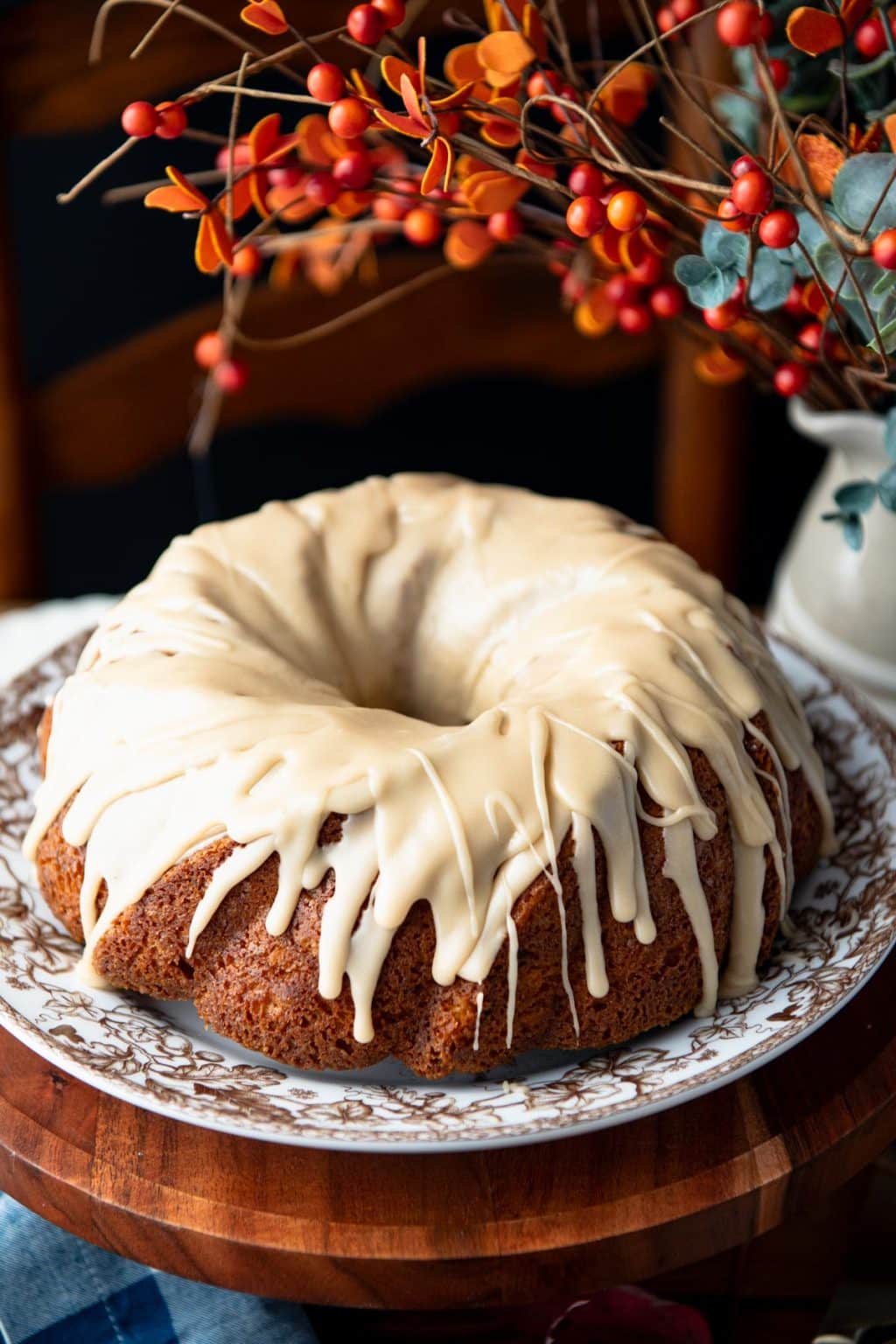Maple Walnut Cake {with Cake Mix!} - The Seasoned Mom