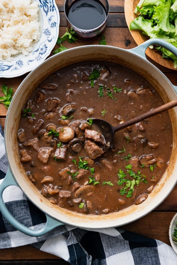 Southern Beef Tips and Rice - The Seasoned Mom