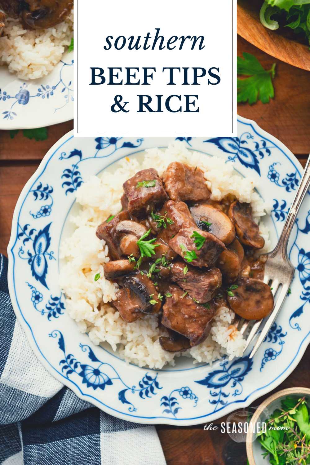 Southern Beef Tips and Rice - The Seasoned Mom