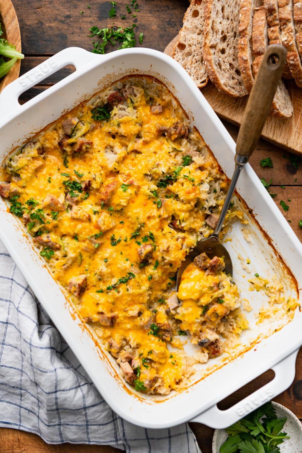 Dump-and-Bake Leftover Pork Tenderloin Casserole - The Seasoned Mom