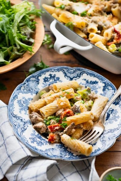 Ground Turkey Pasta Bake - The Seasoned Mom