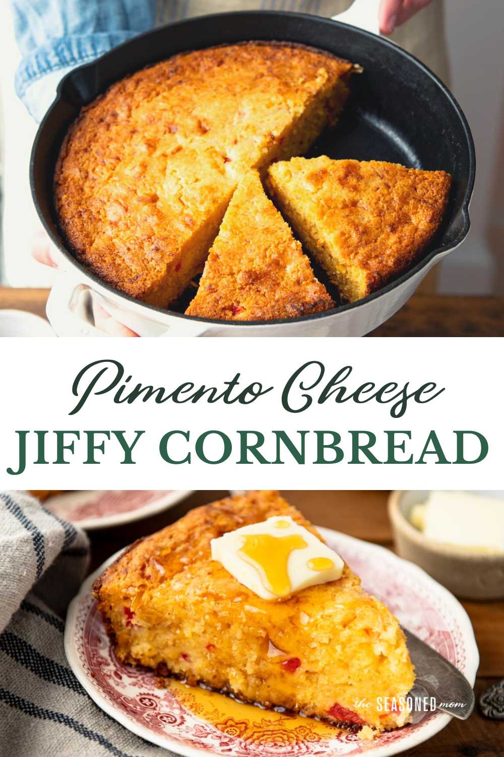 Moist Pimento Cheese Jiffy Cornbread - The Seasoned Mom