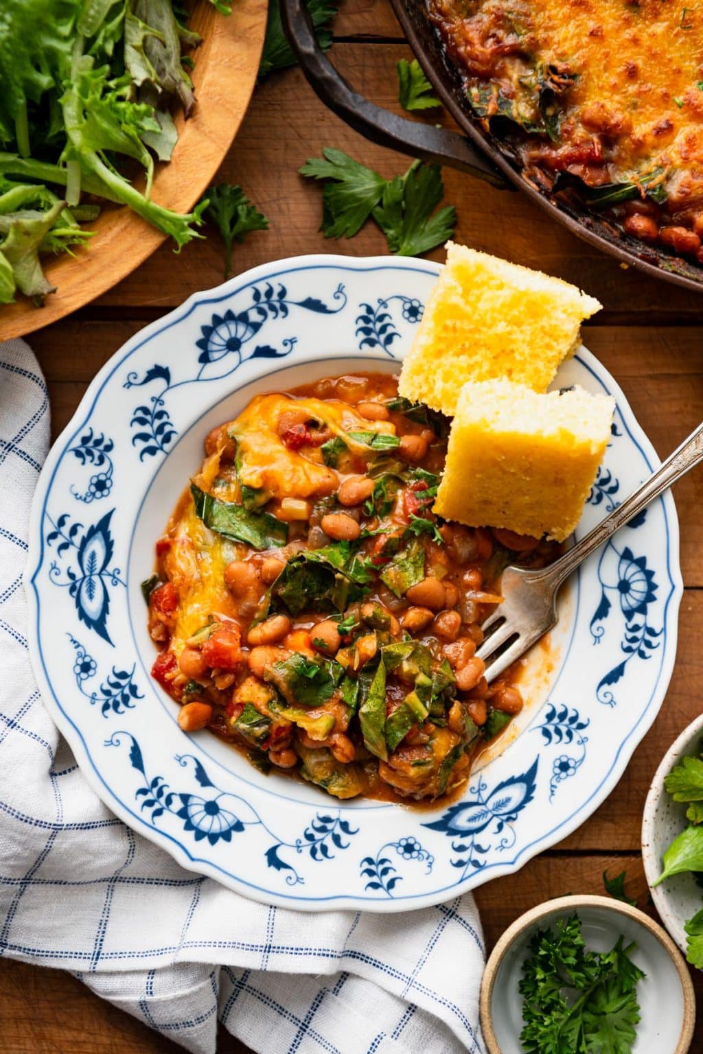 One-Pan Cheesy Southern Bean Casserole - The Seasoned Mom