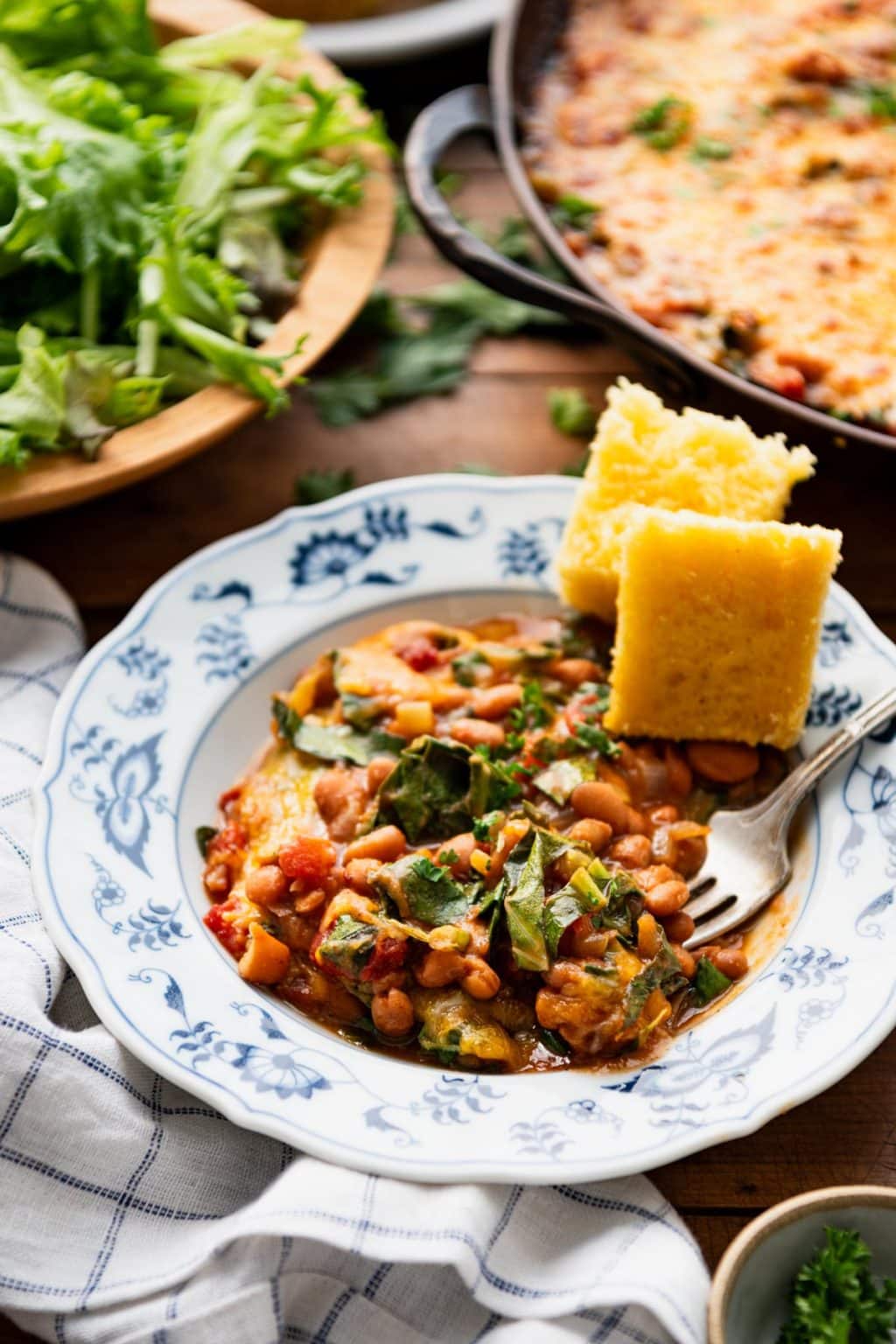 One-Pan Cheesy Southern Bean Casserole - The Seasoned Mom