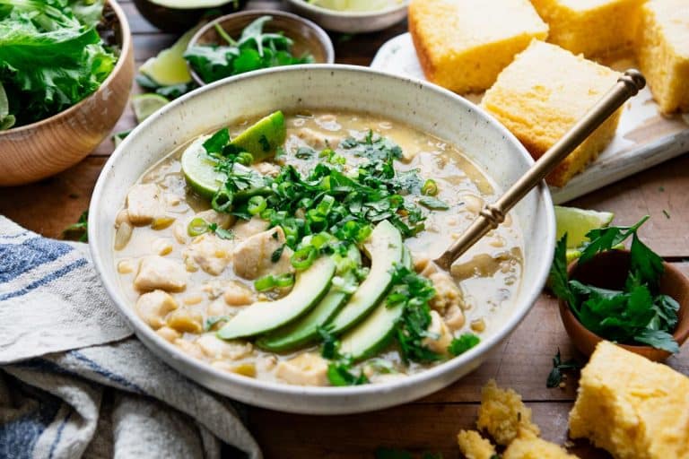 Green Chicken Chili {Stovetop or Crock Pot} - The Seasoned Mom