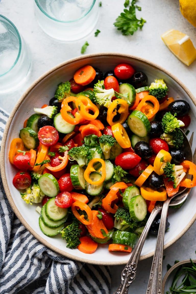 Marinated Vegetable Salad - The Seasoned Mom