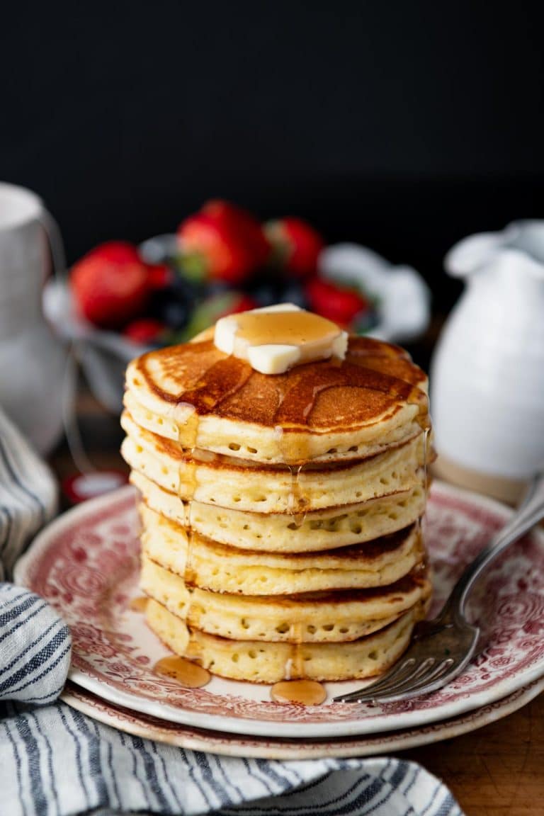 Jiffy Cornmeal Pancakes (Quick + Easy) - The Seasoned Mom