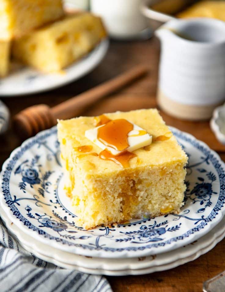 Sweet and Fluffy Cornbread with Corn - The Seasoned Mom