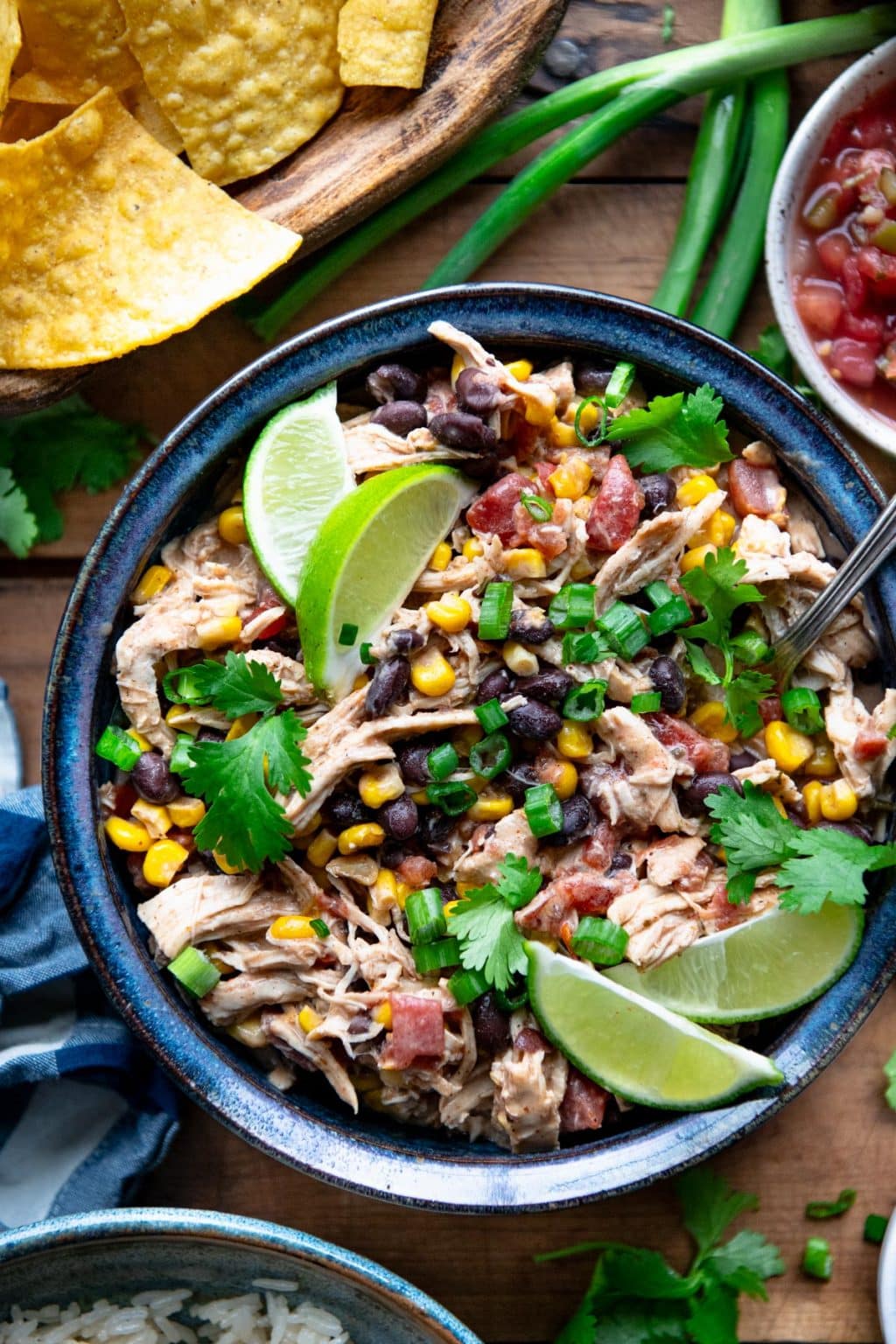 Fiesta Crockpot Chicken - The Seasoned Mom