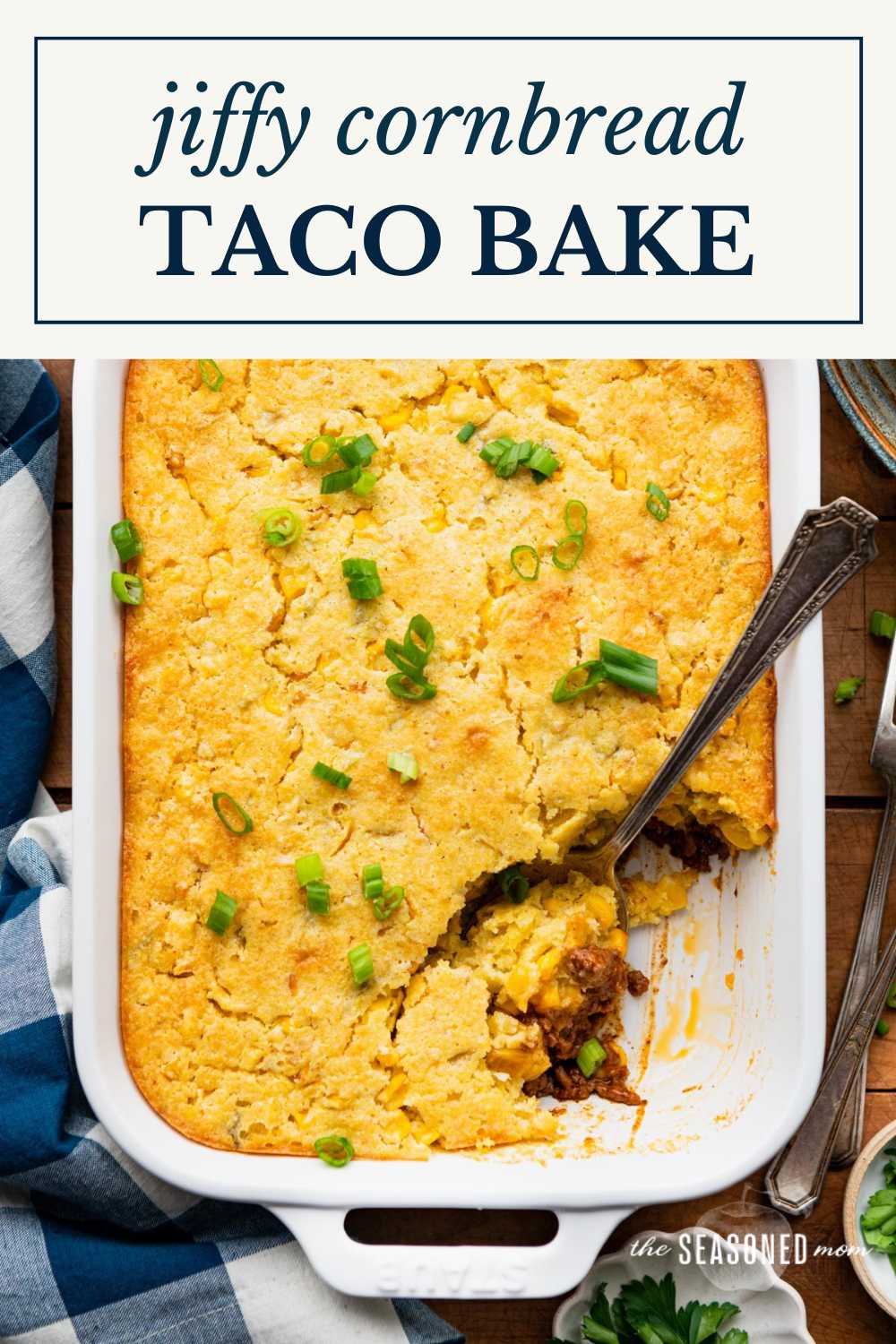 Jiffy Cornbread Taco Bake - The Seasoned Mom