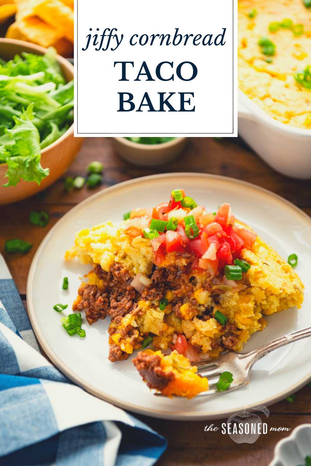 Jiffy Cornbread Taco Bake - The Seasoned Mom
