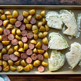 Sheet Pan Cabbage Potatoes and Sausage - The Seasoned Mom